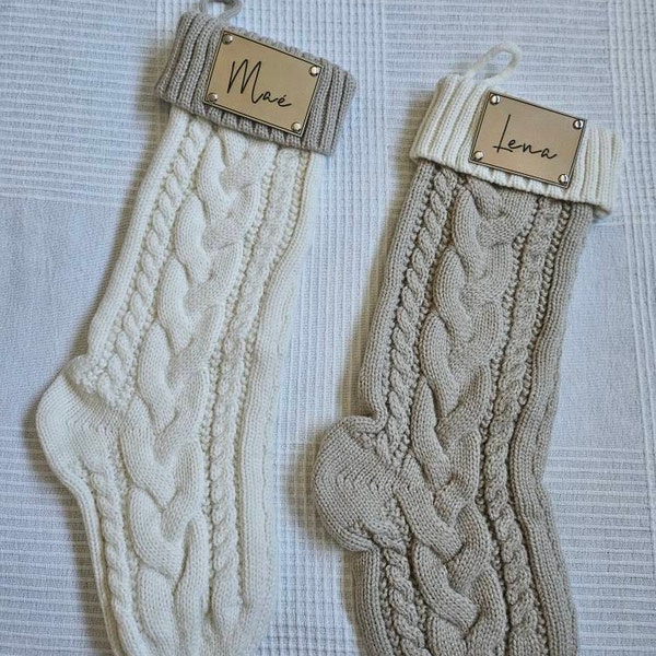 Personalized Embroidered Christmas Stocking,custom Christmas Knitted ...