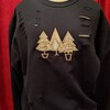 Christmas Tree Trio, Applique Design, Machine Embroidery, Instant ...