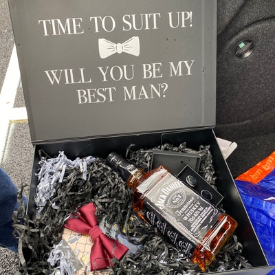 Time to Suit Up Will You Be My Best Man Groomsman, Best Man Gift, Best ...