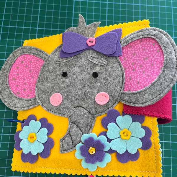 Animals Quiet Book Pattern PDF & Tutorial Pages, Felt Book Pattern Svg ...