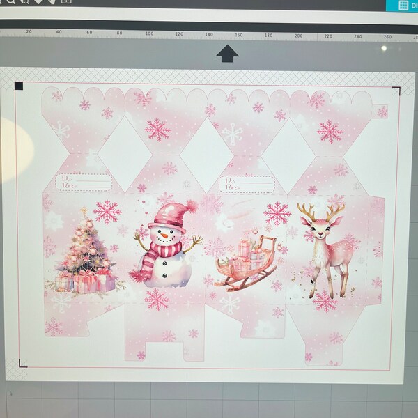 Pink Winter Digital Design, Xmas Clipart, Cute Christmas Clipart ...
