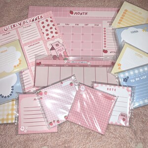 Strawberry Undated Monthly Calendar, Weekly Planner and Memo Pads ...