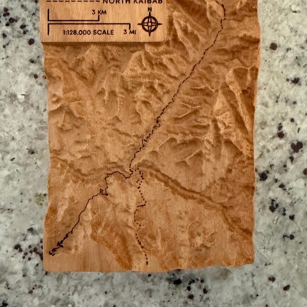 Grand Teton National Park Model, Topographical Carve of the Tetons Made ...