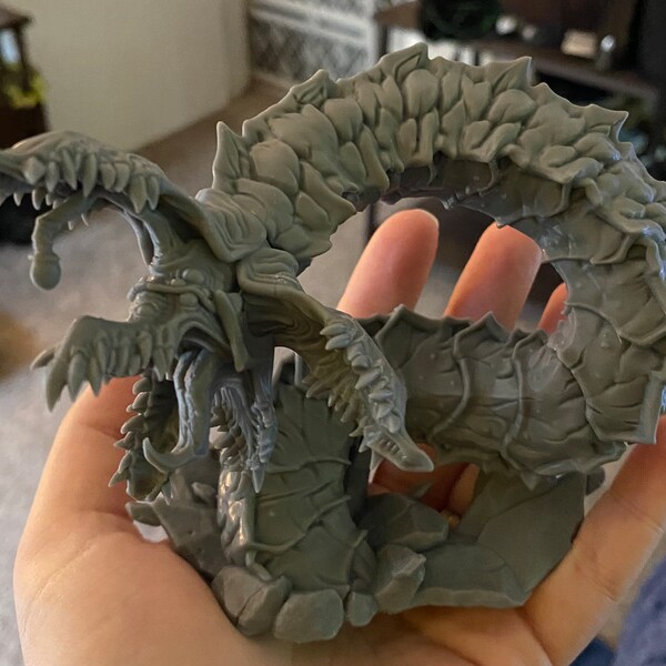 EPIC Worm Dnd Miniature | Ashworm Mount |wizard Miniatures for Tabletop ...