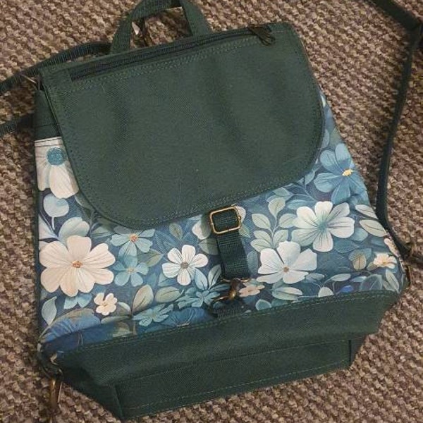 Floral Cottagecore SLING Backpack for Women, Customizable Crossbody Bag ...