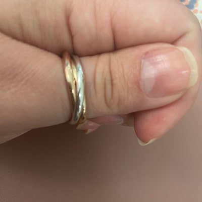 Mixed Metal Rolling Ring 4.5mm - Etsy