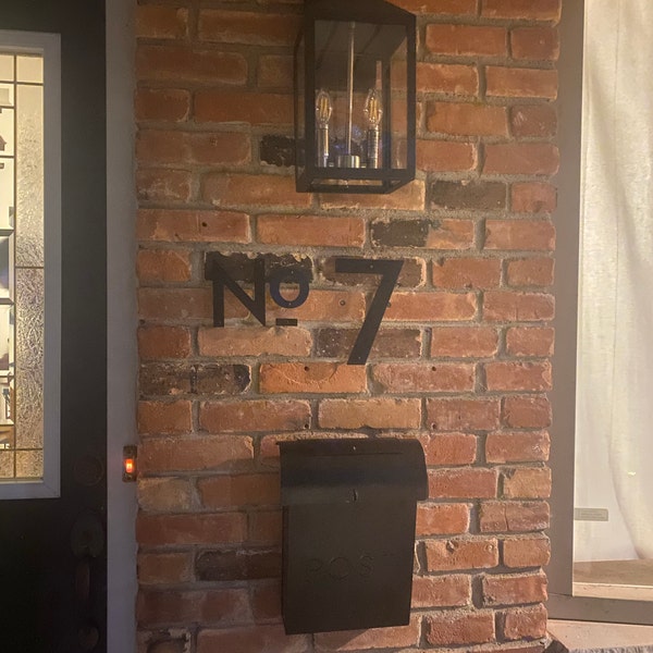 CLASSIC MODERN House Numbers, Black Front Door Numbers, 8 and 12 Inch ...