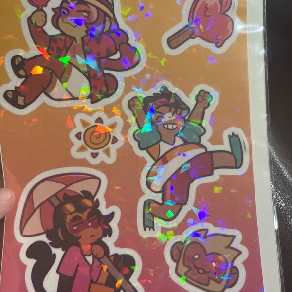 LMK Summer Vinyl Sticker Sheet 4x6 Inch | Wukong Macaque MK | Vinyl ...