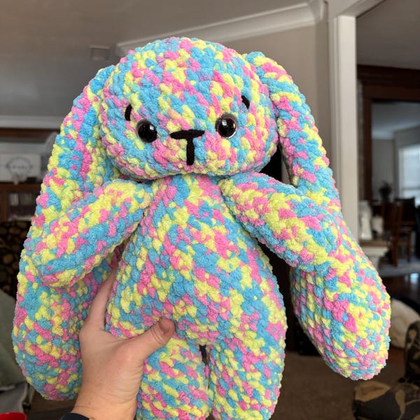 Crochet Pattern Bunny, Amigurumi Easter Plush Bunny Tutorial, Crochet ...