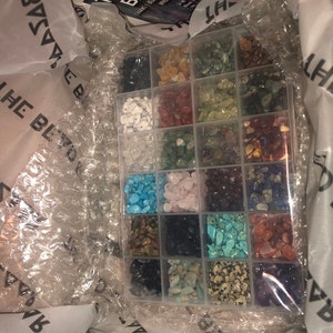 Bulk Crystal Kit, Healing Gemstone Crystal Chip Kit,chakra Beads,stone ...