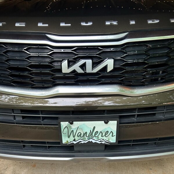 Camo Monogram License Plate, Trendy Name Car Tag, Front Car Tag, Custom ...