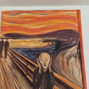 The Cry After Munch Painting Oil on Canvas Signed - Etsy