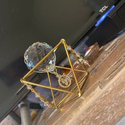 MINI DISCO BALL Suncatcher Crystal Mirror Ball Wedding Personalize ...