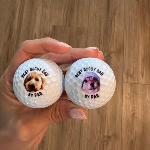 Custom Dog Photo Golf Ball, Personalized Father's Day Gift - Etsy