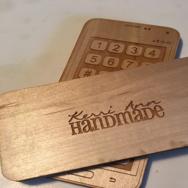 Personalized Phone Toy Wooden Smart Phone - Food Grade Finish - Etsy