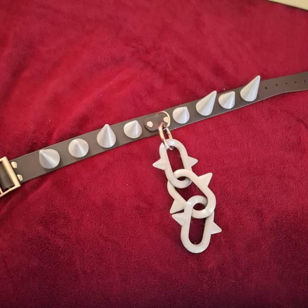 Aroace Chunky Spike Collar | Fursuit Collar | Cosplay Collar | Costume ...