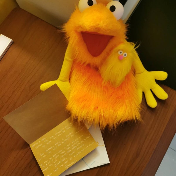 Little Gustav, an Orange Muppet Who Likes Birds, Sandwiches With Cheese ...