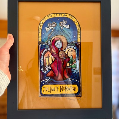 Saint Muirgen of Lough Neagh, Art Print, Dancing Monk Series - Etsy