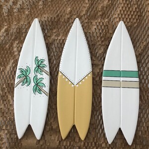 Surfboard Wall Art Hanging Boho Kids Room Ceramic Clay Surf Kids ...