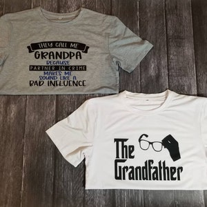 They Call Me Grandpa Svg, Fathers Day Svg, Partner in Crime Svg, Bad ...