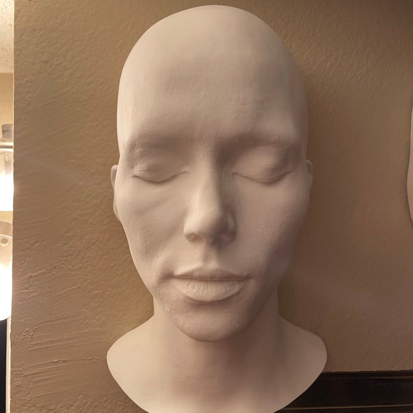 White Plastic Lifemask HALLE BERRY Made to Order Life Mask Lifecast ...