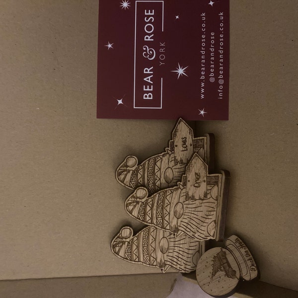 Christmas Personalised Gonk Decorations Place Names - Etsy UK
