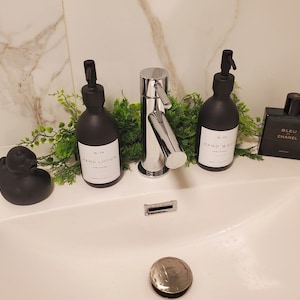 Amber Glass Apothecary Jar Reed Diffuser With White Grey or - Etsy