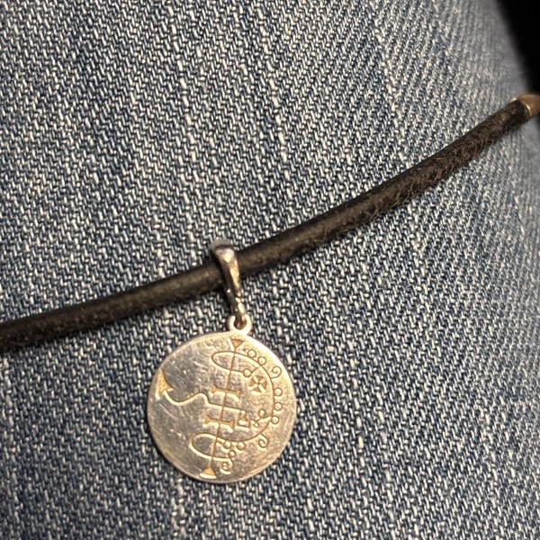 Valac Sigil Necklace – Serpent Spirit Amulet – Occult Knowledge Pendant ...