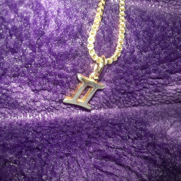 Tiny Gold Zodiac Necklace, Astrological Zodiac Gold Necklace, Horoscope ...