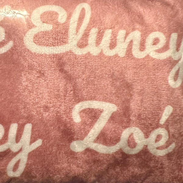 Plush Minky Name Blanket - Etsy
