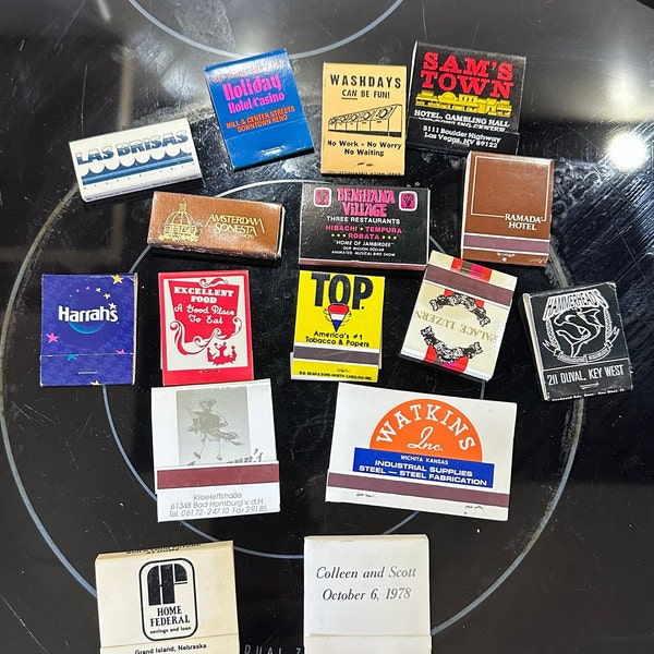 Vintage Matchbooks (lots of 16) - Etsy