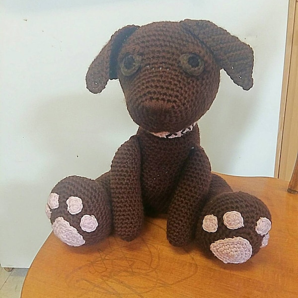 PATTERN: Chocolate Labrador Pouty Puppy Amigurumi - Etsy