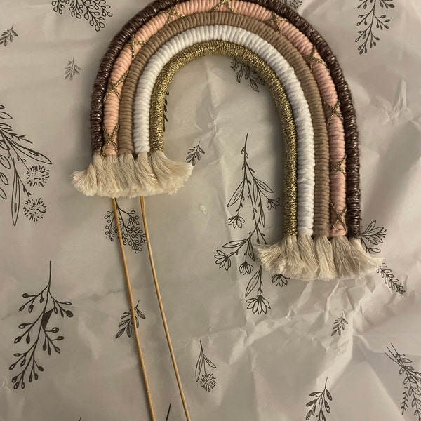 Deer Macrame Rainbow, Macrame Wall Hanging, Macrame Animals, Babyroom ...