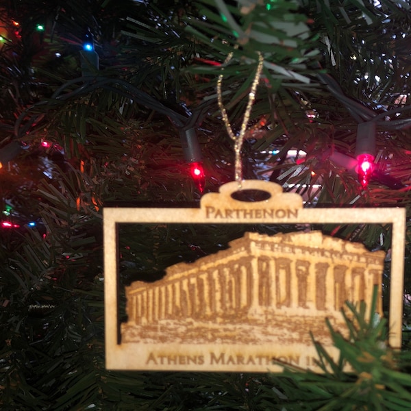 Personalized Parthenon Ornament - Greece Christmas Ornament - Greece ...