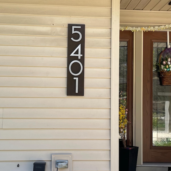 Circle Address WALL Plaque Sign, One Line Address Sign, Made in ...