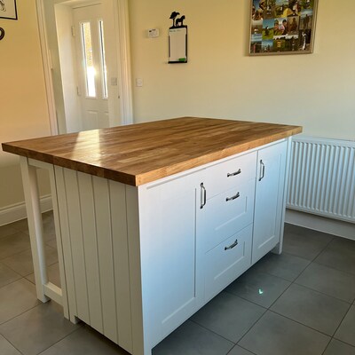 Large Bespoke Kitchen Island the Bicester - Etsy UK