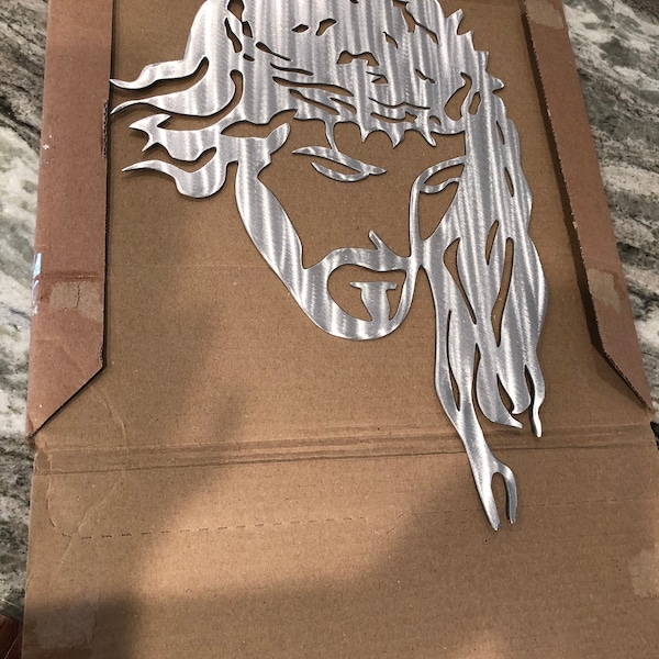 Jesus Metal Art Metal Wall Art Jesus Christ Religious Religion Home ...