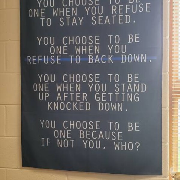 Thin Blue Line Warrior Flag Law Enforcement Police Officer Deputy ...