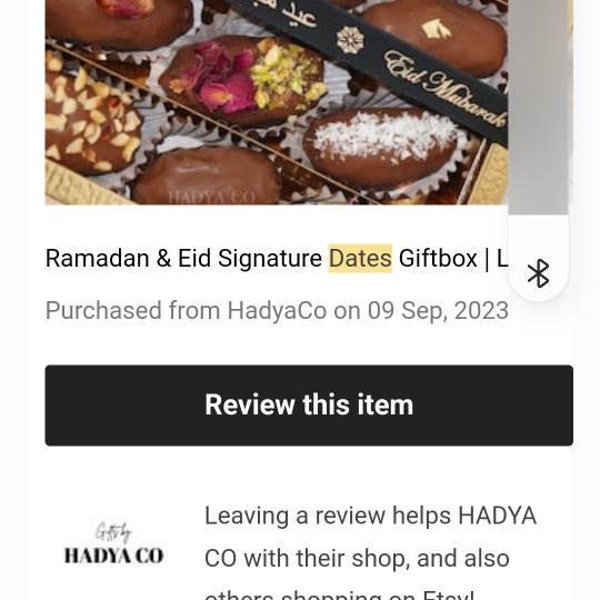 Ramadan & Eid Signature Dates Giftbox | Luxury Gourmet Chocolate Dates ...