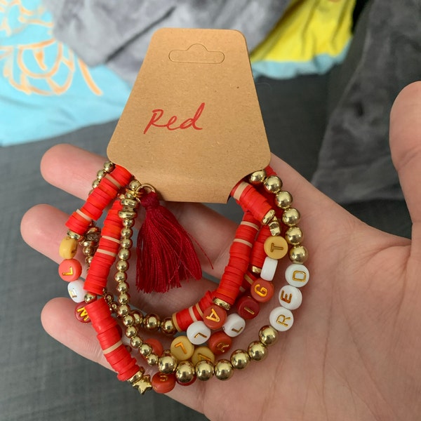 TTPD Era Taylor Inspired 4-pack Friendship Bracelets. TTPD Album Colors ...