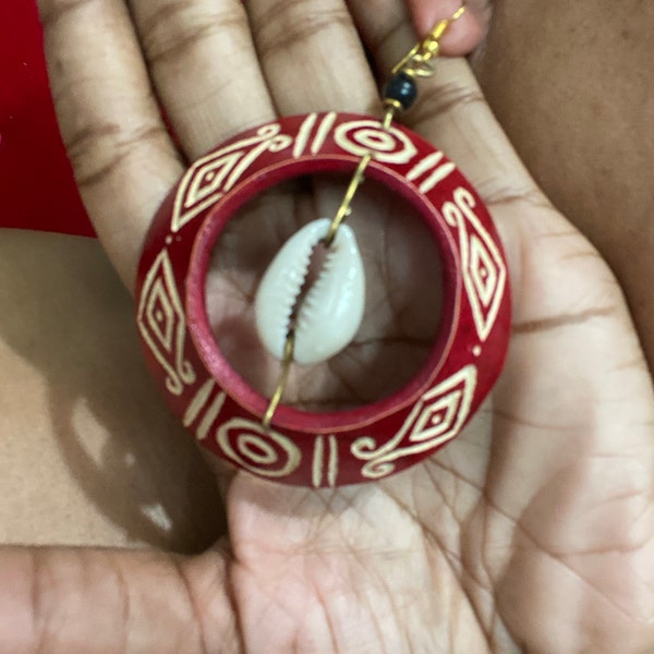 African Cowrie Shell Rings Tribal Rings African Jewelry Adjustable ...