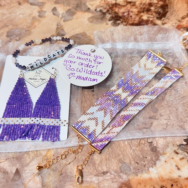 AURORA Beaded Loom Bracelet With Adjustable Closure - Etsy