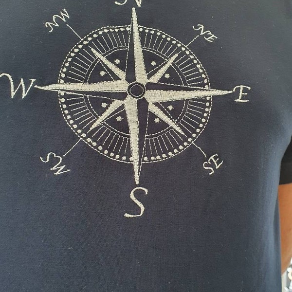 Compass Machine Embroidery Design Nautical Designs Sailing Machine ...