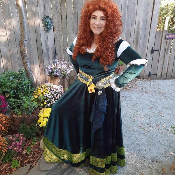 Merida Adult Dress, Merida Costume Adult Inspired, Merida Princess ...