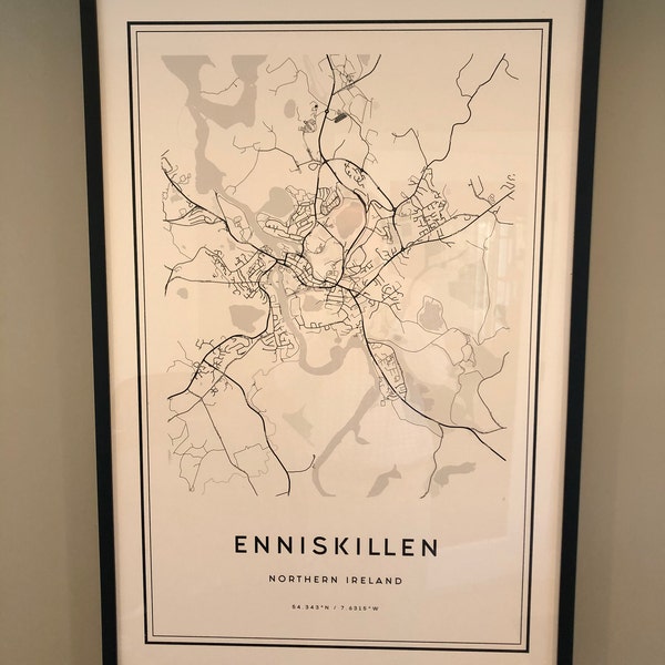 Custom Map Printable Wall Art, Custom Map Wall Art, Personalized Map ...