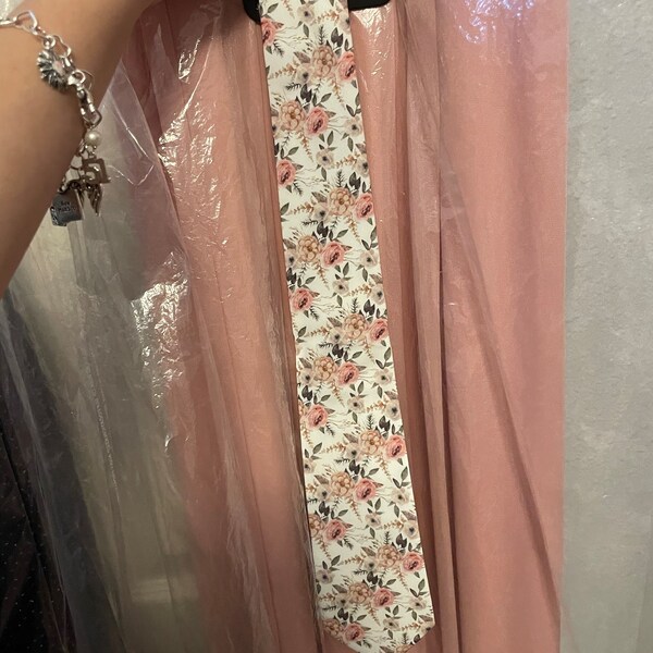 Neutral Mauve Floral Wedding Tie, Men’s Ties, Vintage Men’s Tie ...