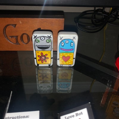 Love Bots: a Tiny Domino Robot That Loves You Unconditionally - Etsy