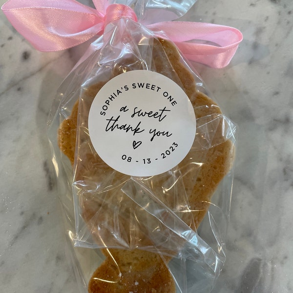 A Sweet Thank You Stickers, Gold Foil, Silver Foil, Wedding Stickers ...