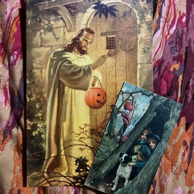 11 by 14 messy Last Supper Altered Thrift Store Art Print - Etsy