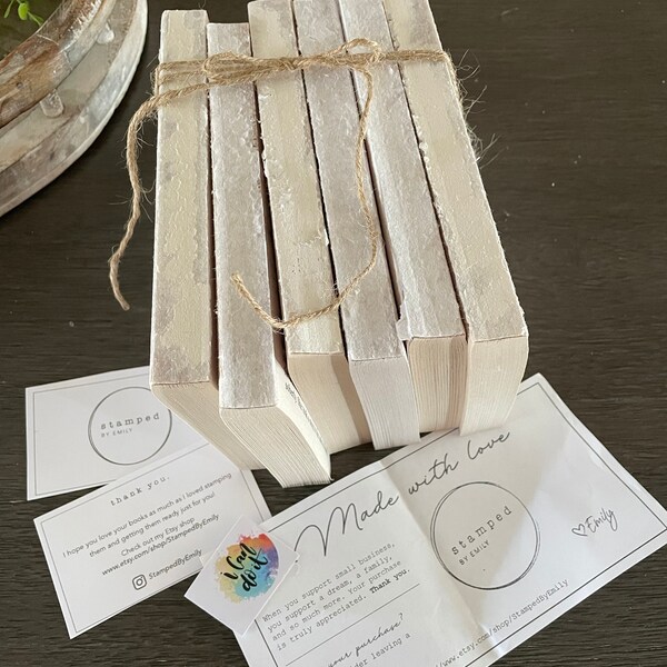 Mid-century Modern Stacked Books | Book Decor | Boho Decor | Book Stack ...